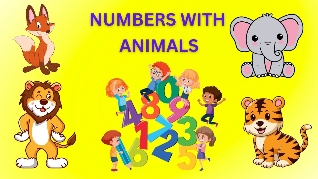 learn numbers with animals for kids - YouTube