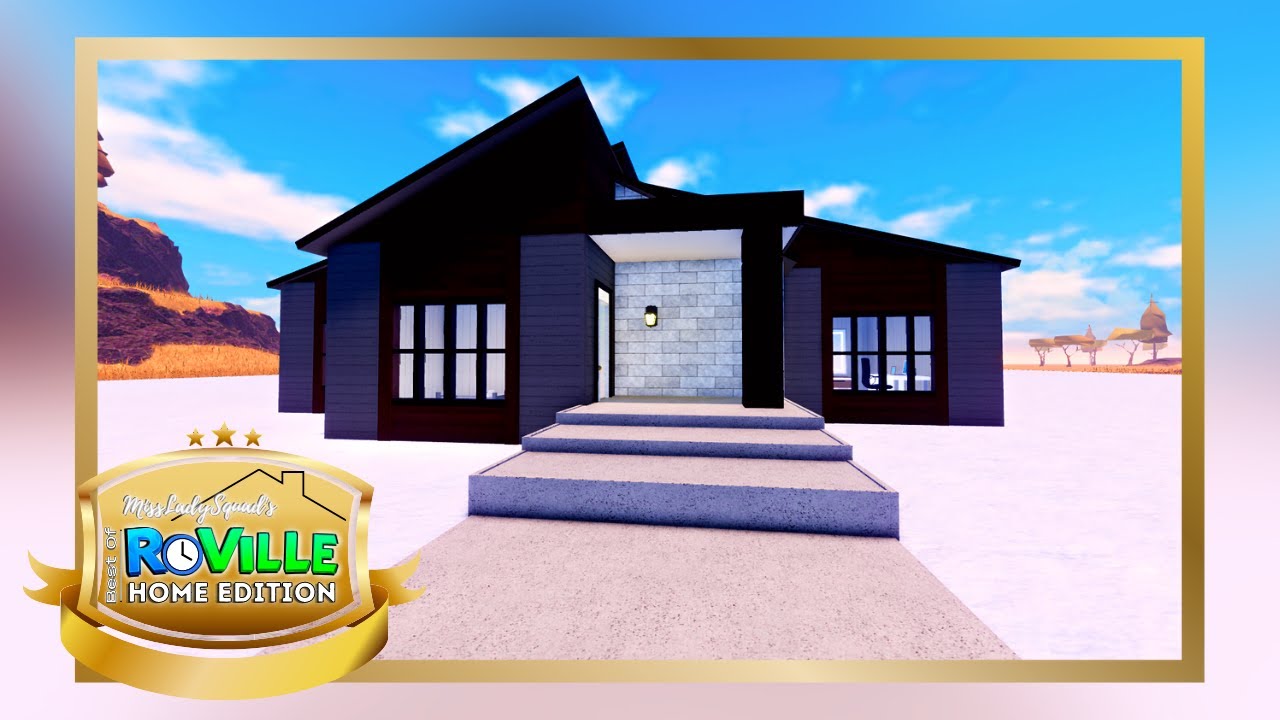 🏡⏩ Small Modern House || Best Of RoVille - Home Edition With House Code ...