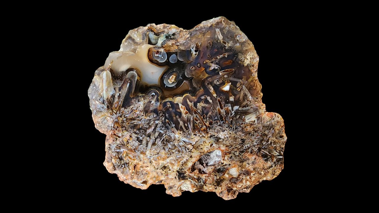 Large Tube Agate - Rough Rocks for Lapidary & Collectible - YouTube
