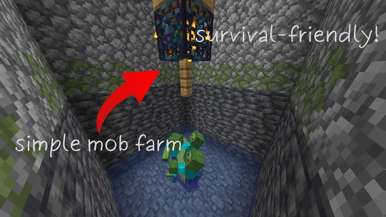 How to make a SIMPLE mob farm in Minecraft! (1.21.8 Java) - YouTube