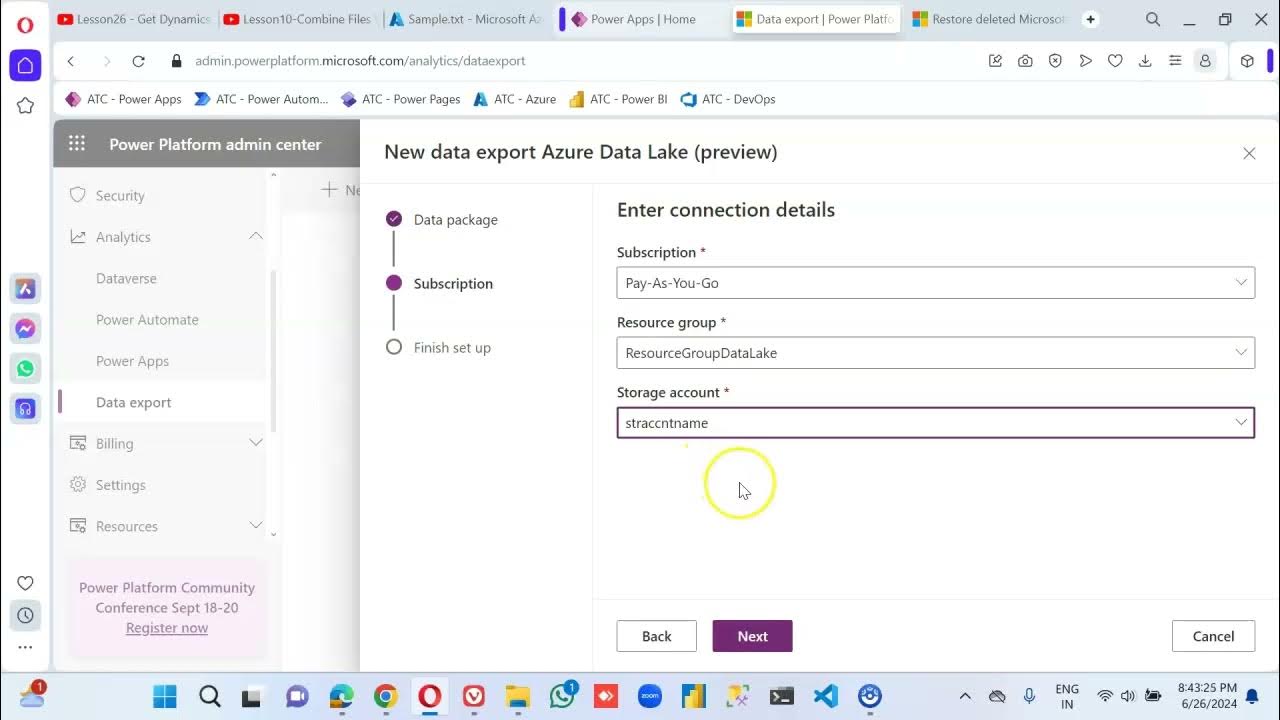 Lesson612 - Export Dataverse Data To DataLake - Power Apps 1000 Videos ...