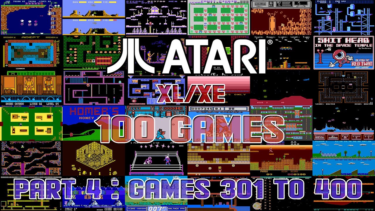 100 Atari XL/XE Games - Part 4: Games 301 to 400 - YouTube