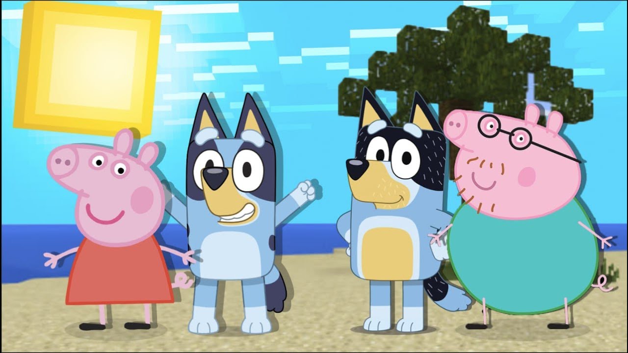 Peppa Pig With Bluey on a Desert Island - YouTube
