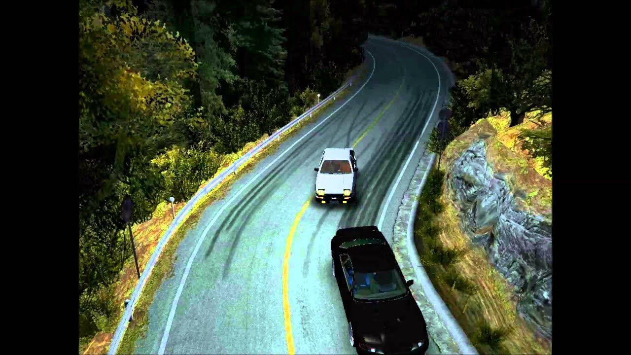 Initial D rFactor AE86 v GTR32 - YouTube