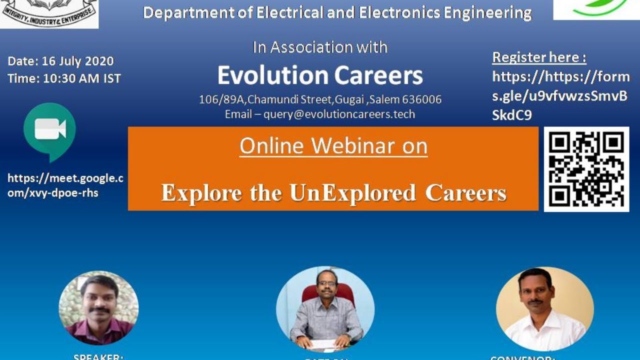 Explore the UnExplored Careers - ACGCET & Evolution Careers - 16th July ...