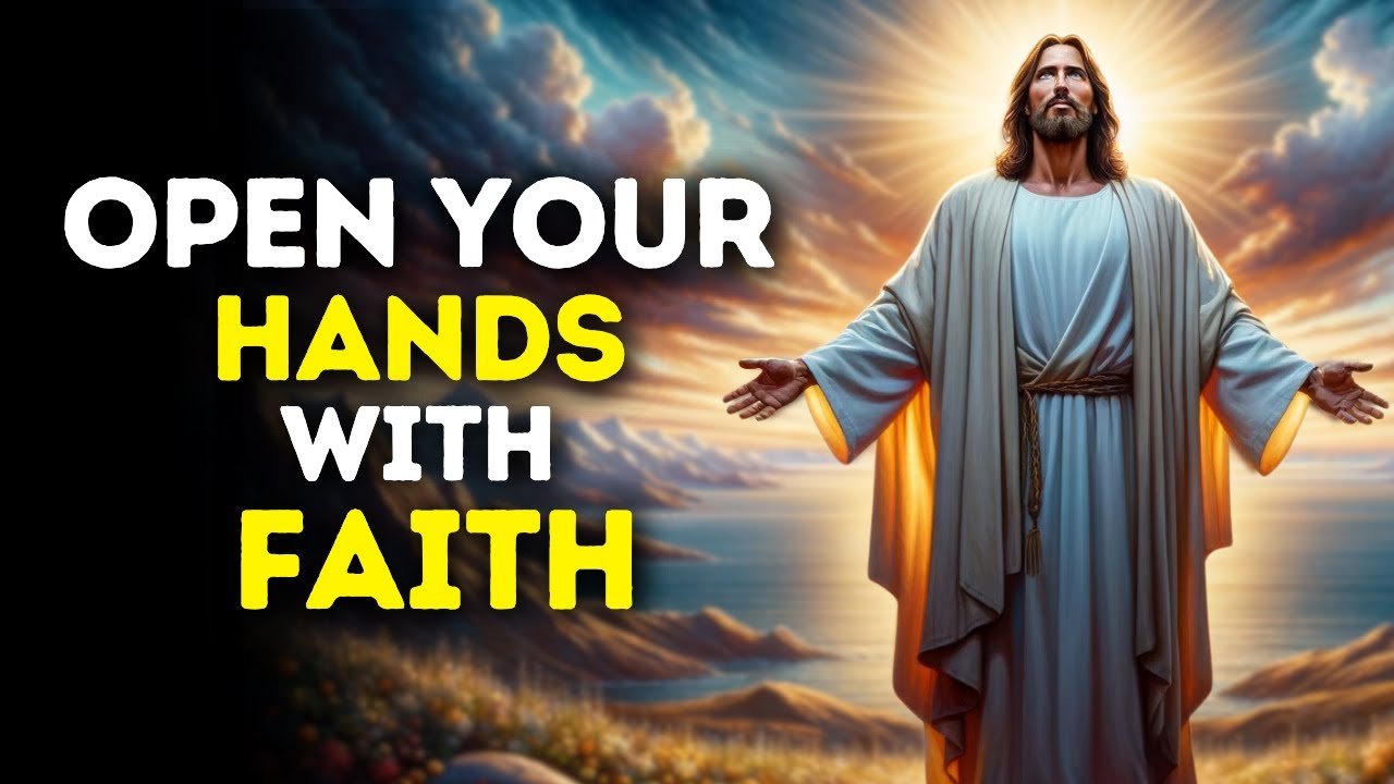 Open Your Hands With Faith Gods message today | God blessings message ...