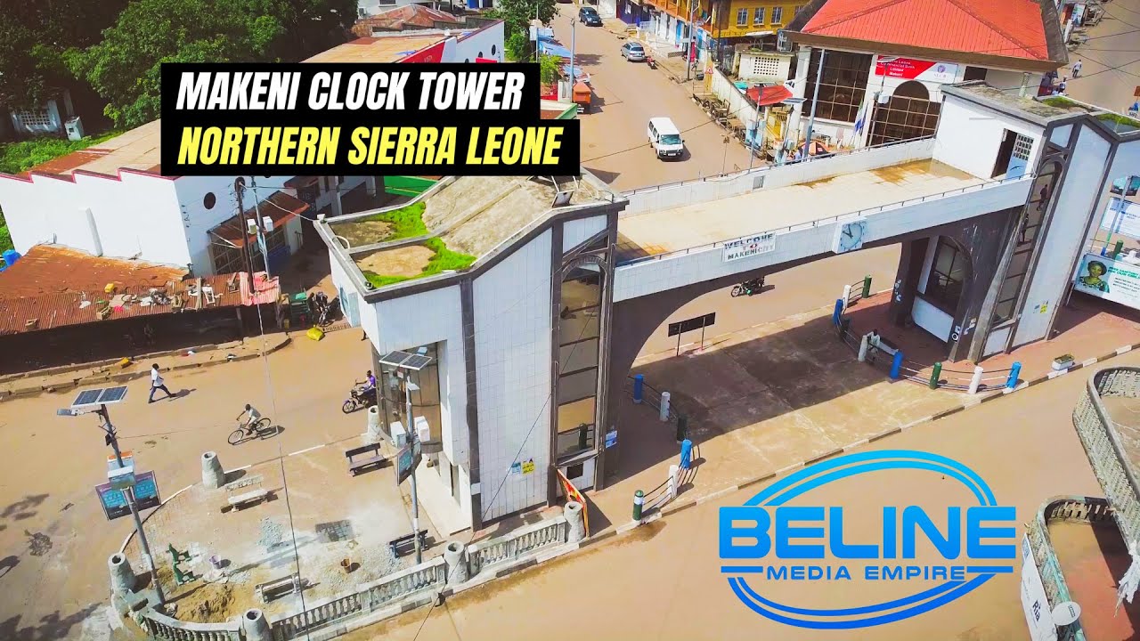 Stunning Aerial View of Makeni Clock Tower | 2K Drone Footage - YouTube