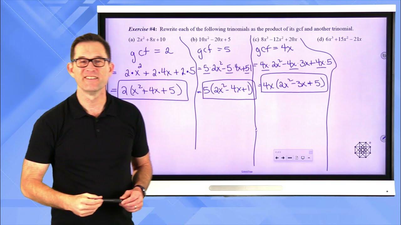 N-Gen Math Algebra II.Unit 7.Lesson 2.Factoring - YouTube