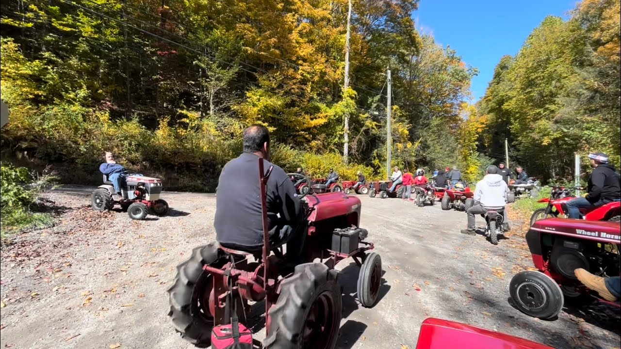 2022 Wheel Horse Tractor Dirt Road Trail Ride With New England Fall ...
