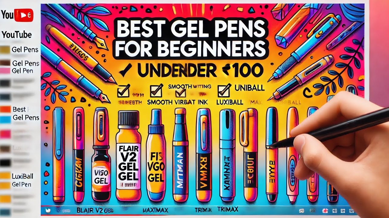 👑 Top indian Best-Selling Gel Pens Under ₹100 for Beginners - Perfect ...