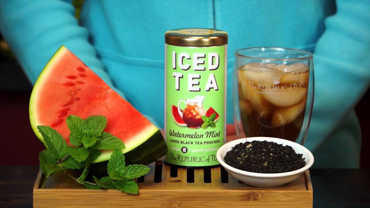 The Republic of Tea Large Iced Tea Pouches - YouTube