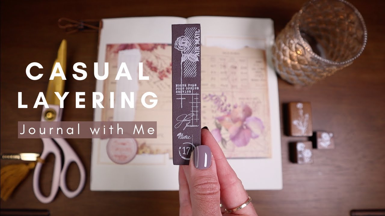 Journal with Me Layering | Calming ASMR - YouTube