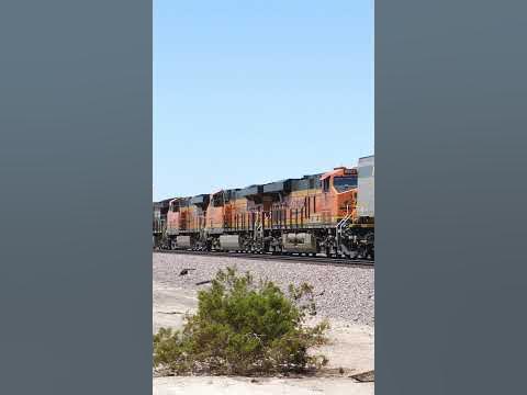 BNSF 7267 WB Z TRAIN MP 733 NEEDLES SUB 8-30-2023 #railfan #trains #shorts - YouTube