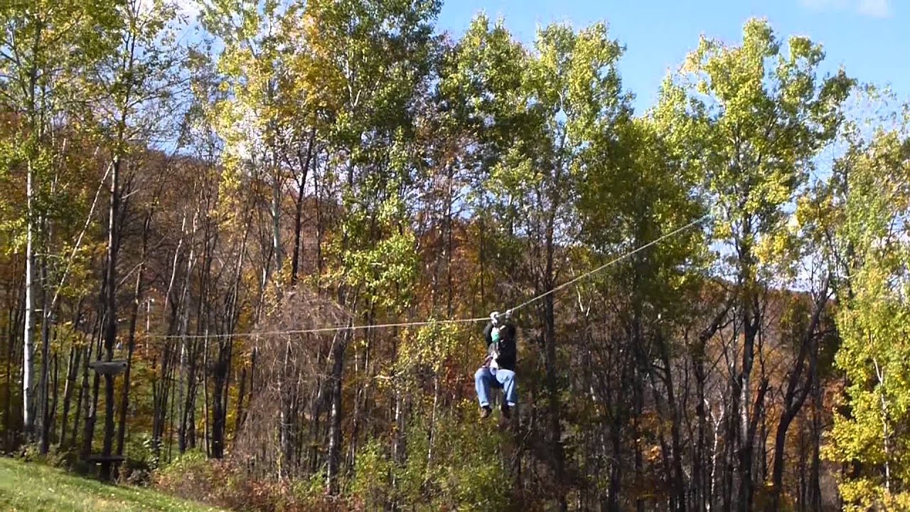 Catamount Adventure Park 5 Ziplining Jack W - YouTube
