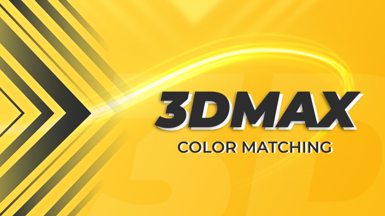 3dmax color matching recorded Worskshop - YouTube