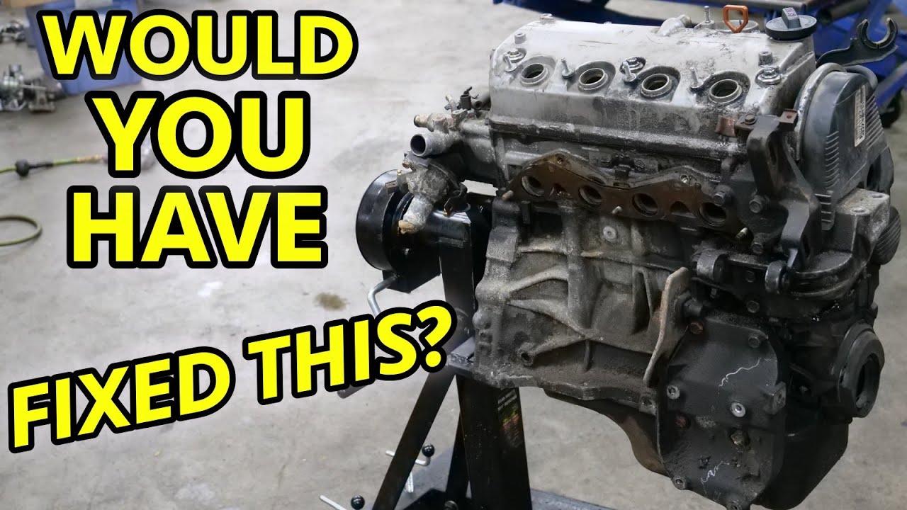What A Honda Civic Engine Looks Like Inside After 250-300K Miles. 01-05 ...
