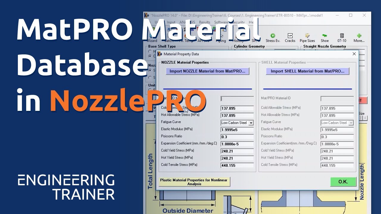 Using the MatPRO Material Database in NozzlePRO - YouTube