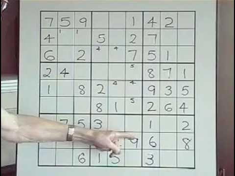 Sudoku.Tutorial #4 Horizontal blocks with Ram. - YouTube