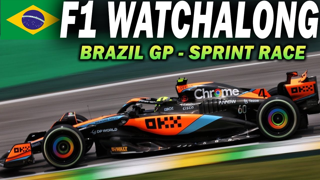 🔴 F1 Watchalong - BRAZIL GP - SPRINT RACE - with Commentary & Timings ...