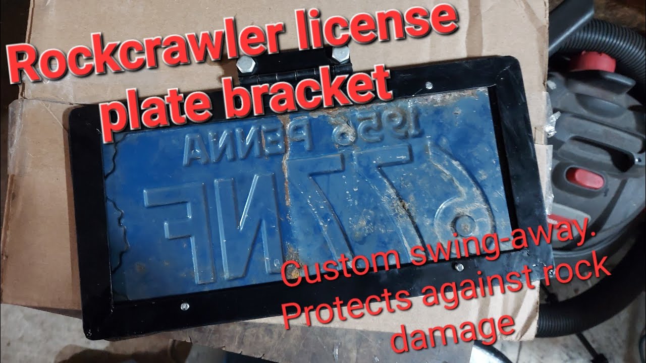 Rockcrawling license plate bracket! Protects plates against rock damage ...