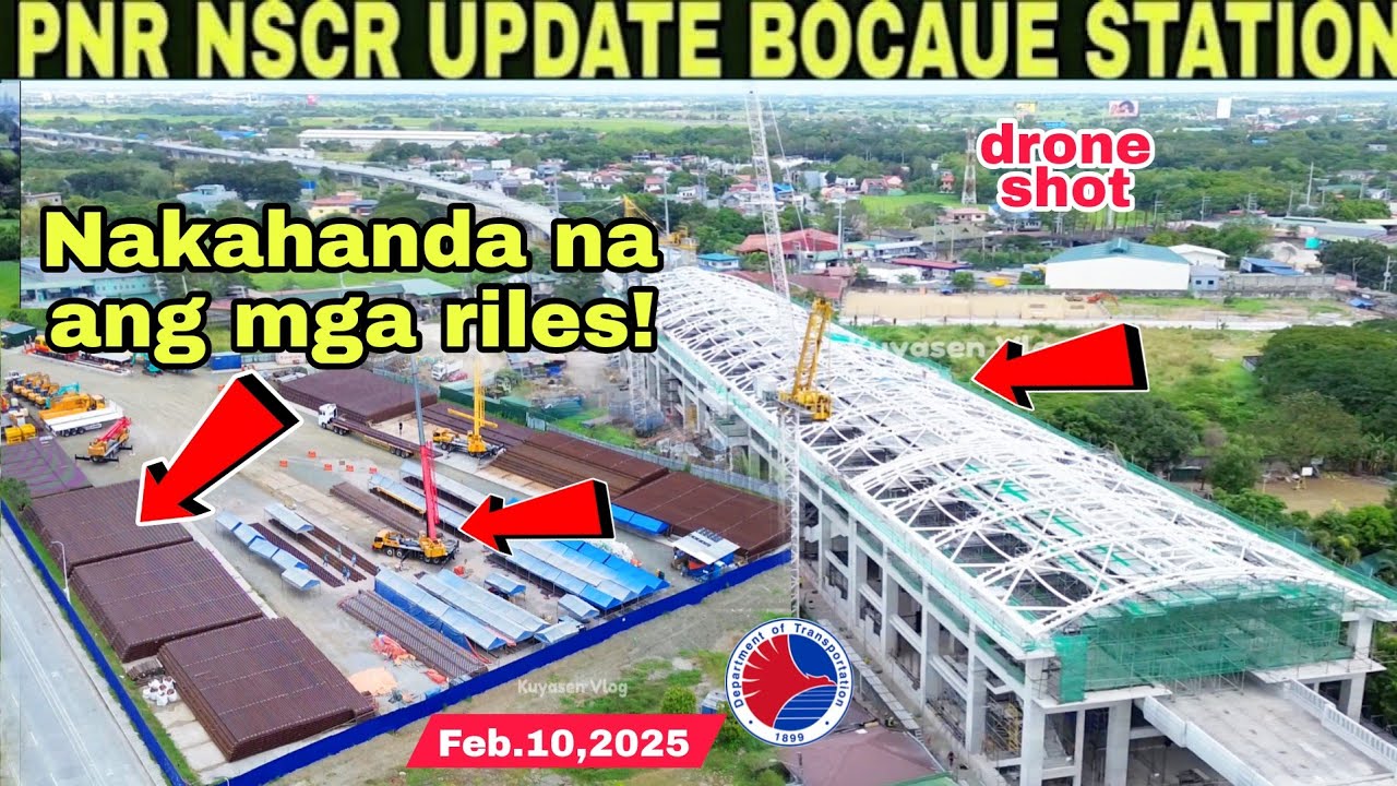 Mga riles,nakahandana!PNR NSCR UPDATE BOCAUE STATION|BULACAN|Feb.10 ...
