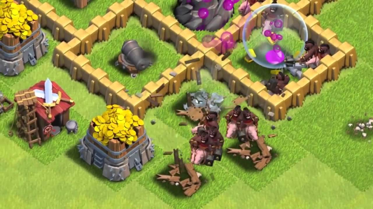 Démonstration de clash of clans - YouTube