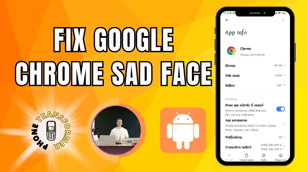 How to Fix Google Chrome Sad Face on Android | Troubleshoot with Ease ...