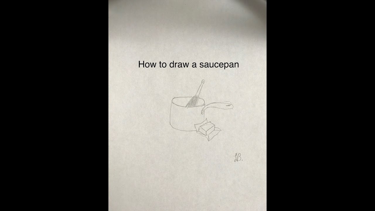 How to draw a 3D saucepan #drawing #art #sketch #3d - YouTube