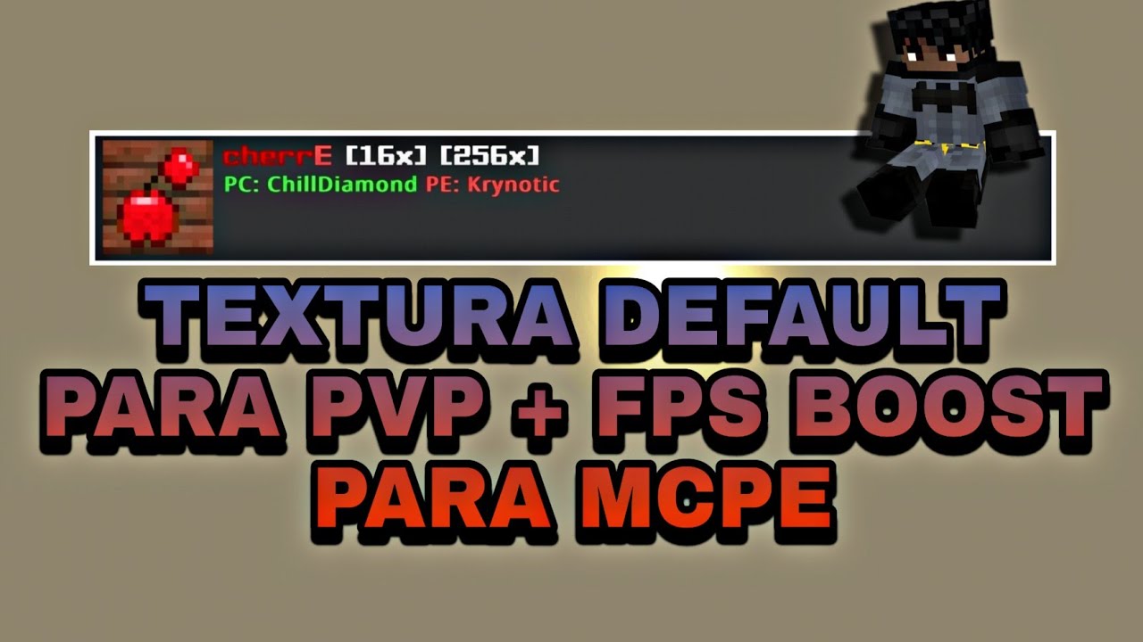 TEXTURA DEFAULT PARA PVP + FPS BOOST | cherrE [16x] | TEXTURE PACK MCPE ...