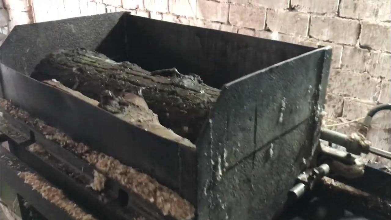 Станок для производства стружки - YouTube