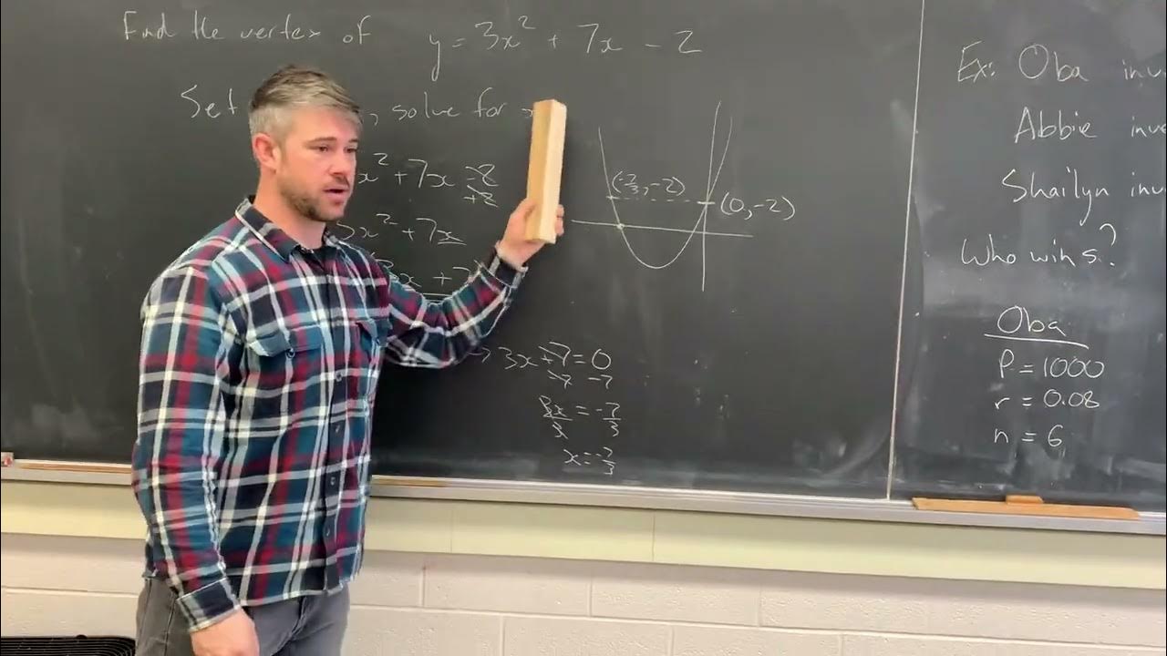 Finding a vertex by partial factoring - YouTube