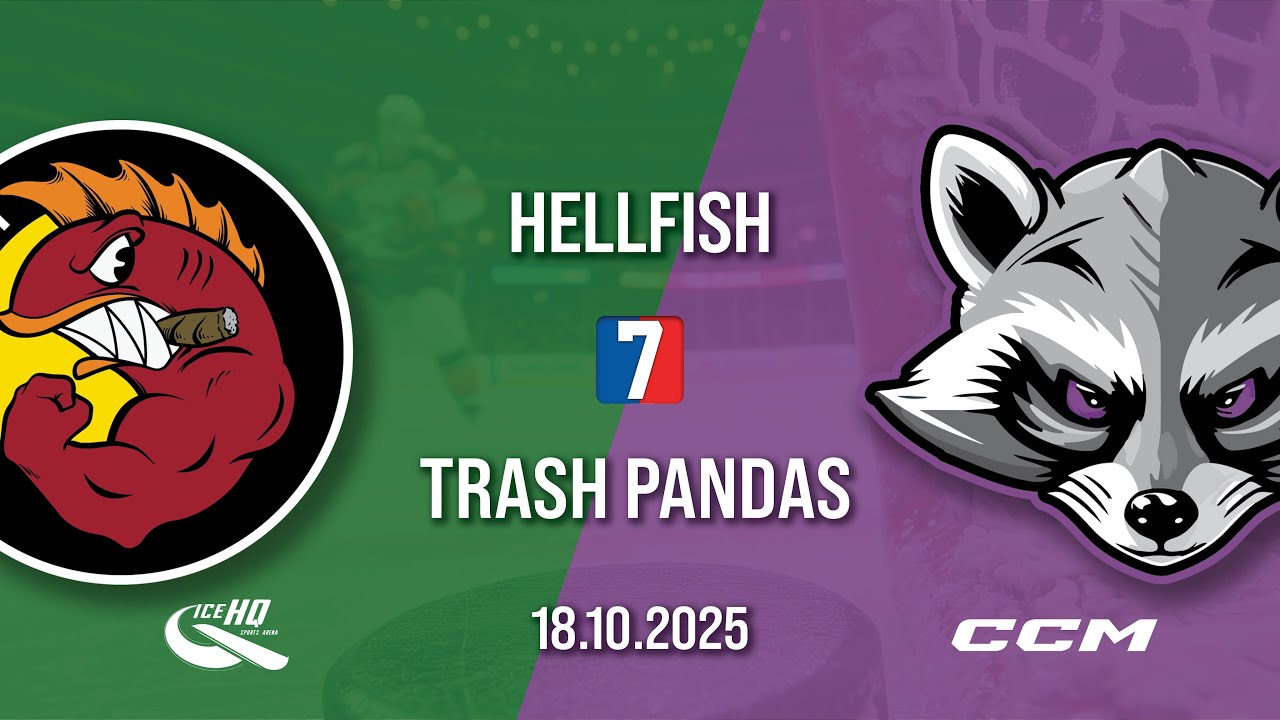 Hellfish vs Trash Pandas - Div 7 - 18th October - iceHQ Rec League ice ...