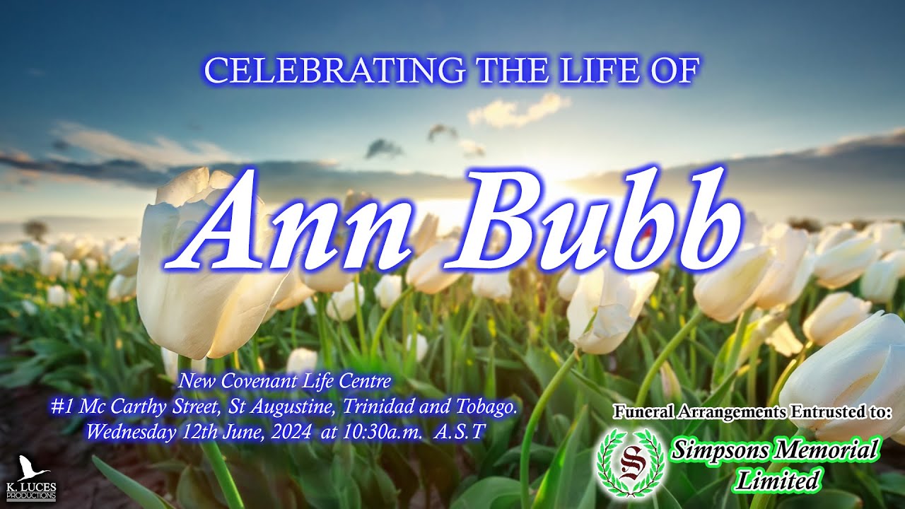 Funeral Service of Ann Bubb - YouTube