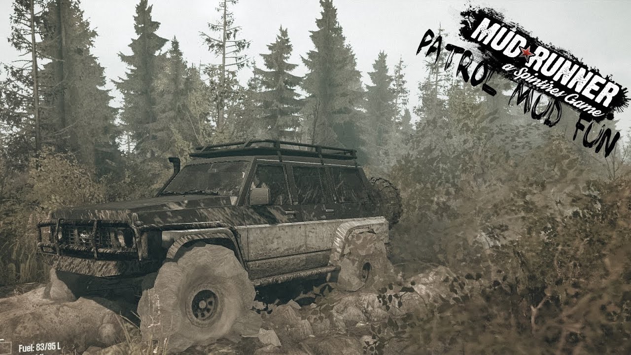 Spintires:MudRunner - Nissan Patrol Mud Fun - YouTube