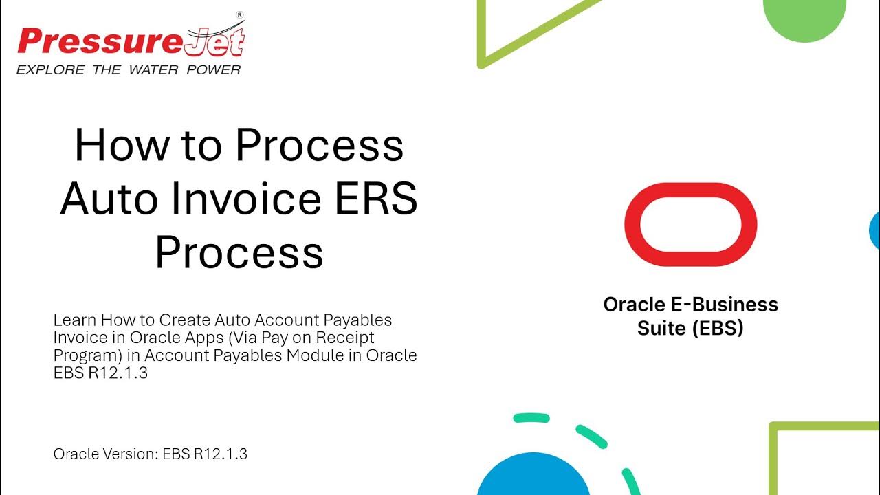 Create Auto Account Payables Invoice Via Pay on Receipt Program | Oracle EBS R12 - YouTube