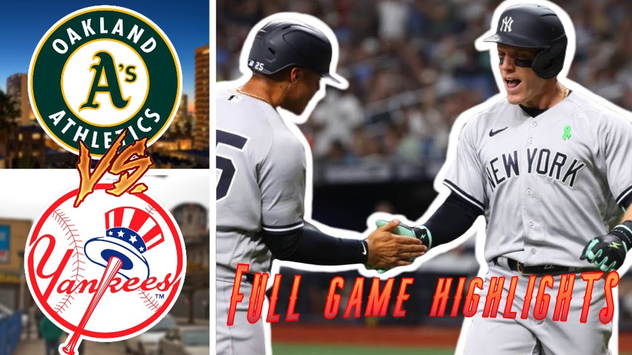 Athletics @ Yankees Full Game Highlights | 5-8-23 - YouTube