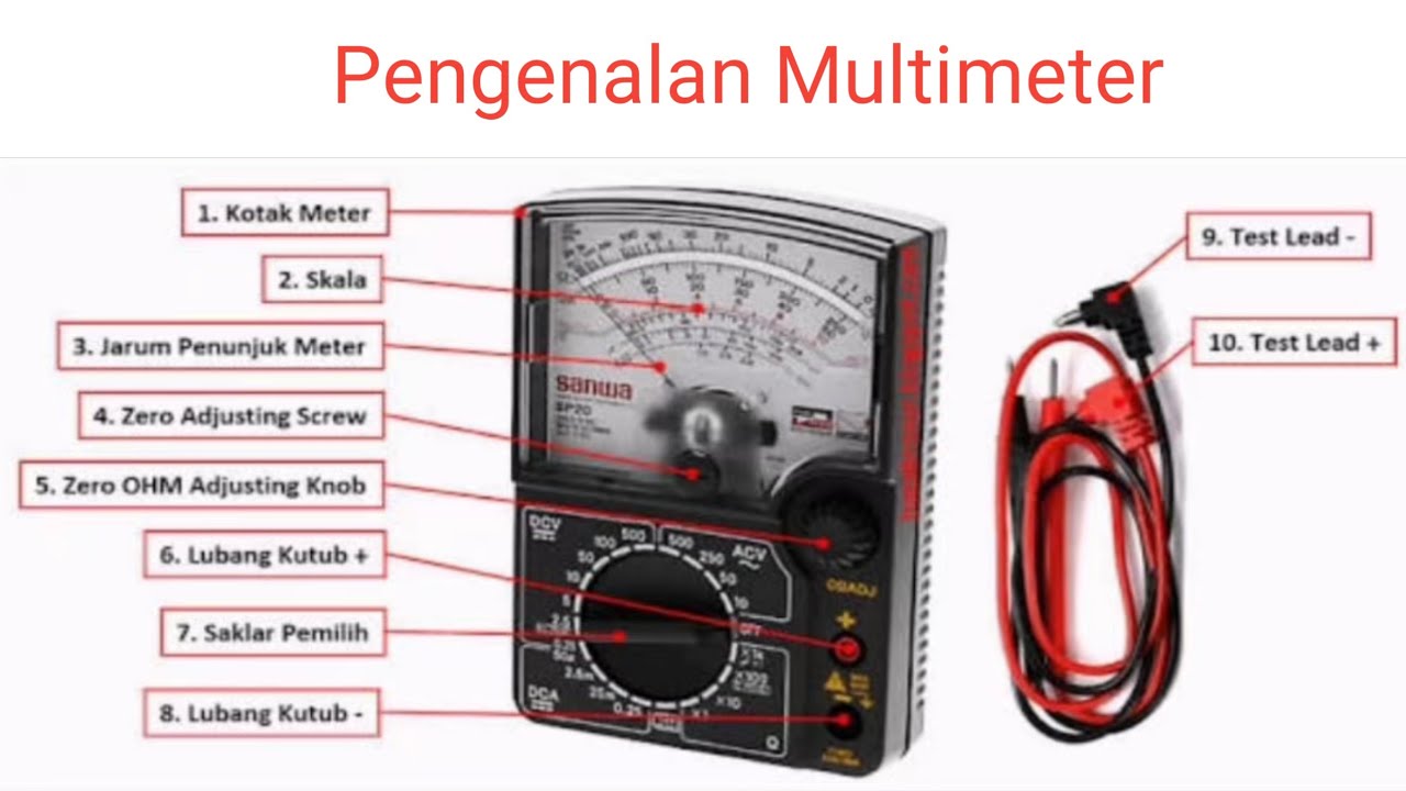 Pengenalan Multimeter/AVO Meter - YouTube