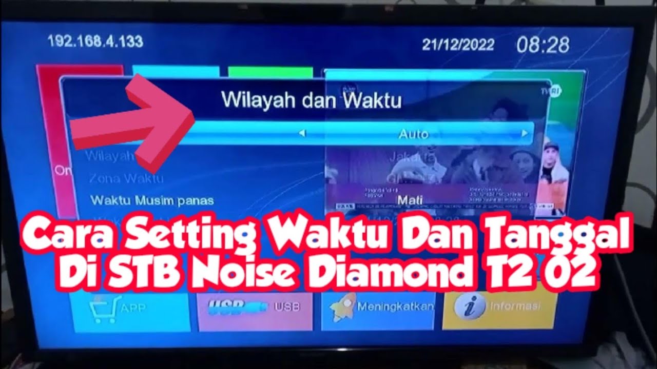 Cara Setting Jam / Waktu di STB Noise Diamond T2 02 - YouTube