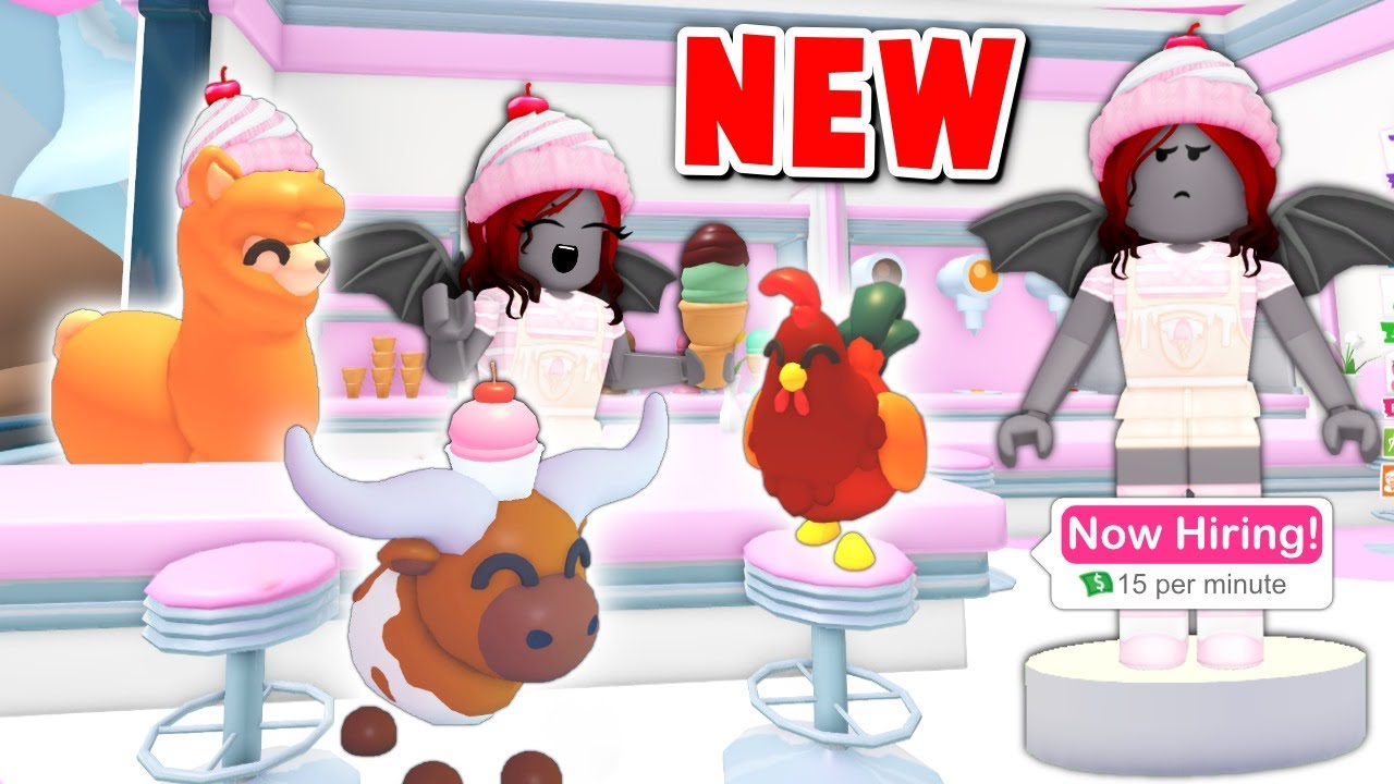 *NEW* Ice Cream Shop and PETS in Adopt Me! | Roblox - YouTube