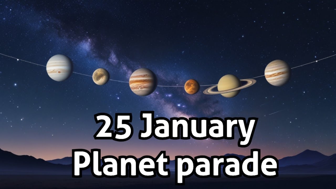 25 January astronomical parade - YouTube