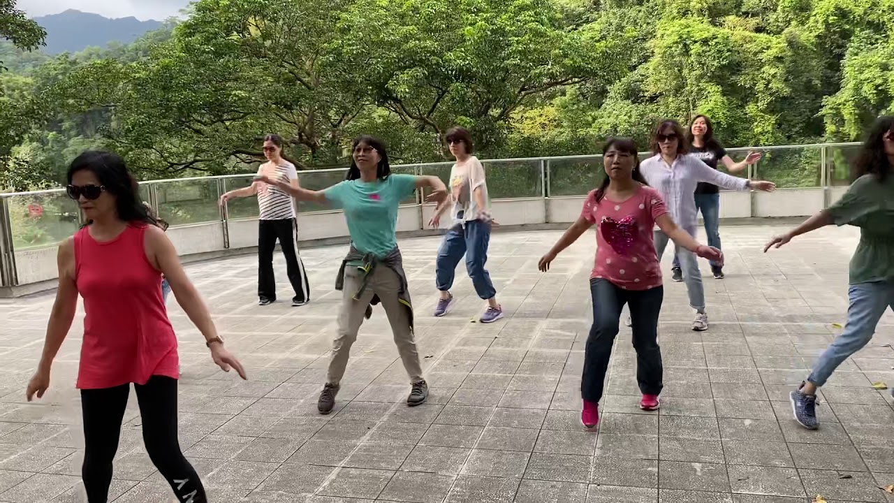 Great Spirit Line Dance @Shifen Waterfall - YouTube