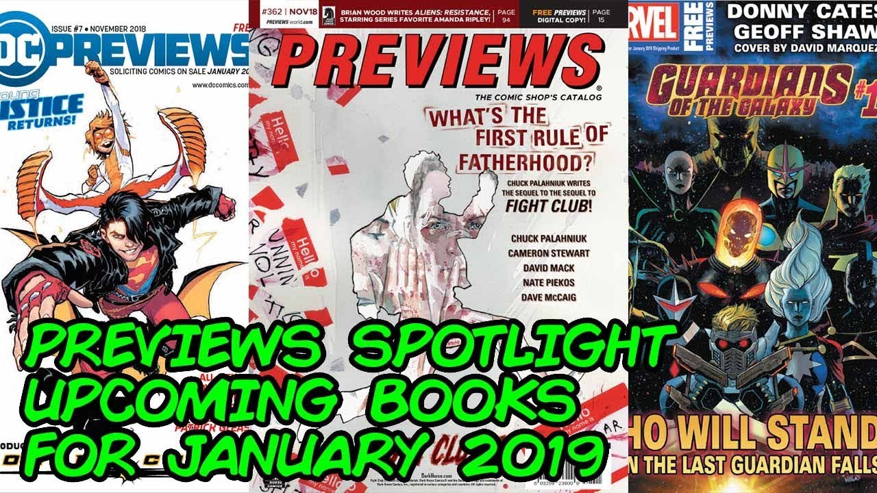 Previews Spotlight - Upcoming Comic Books for January 2019!! - YouTube