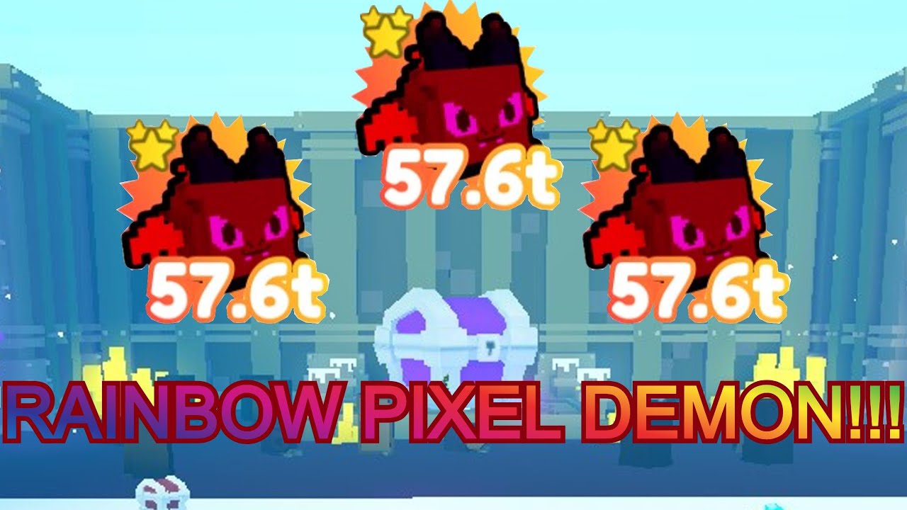 I UNLOCKED THE NEW RAINBOW MYTHIC PIXEL DEMON!!! (Pet Simulator X!) - YouTube