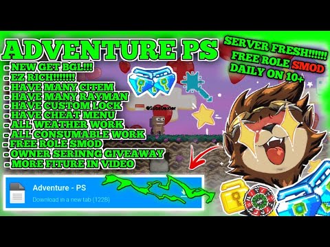 FREE ROLE SUPER MODERATOR!!!!😱😱😱 | ADVENTURE PS | GROWTOPIA PRIVATE ...