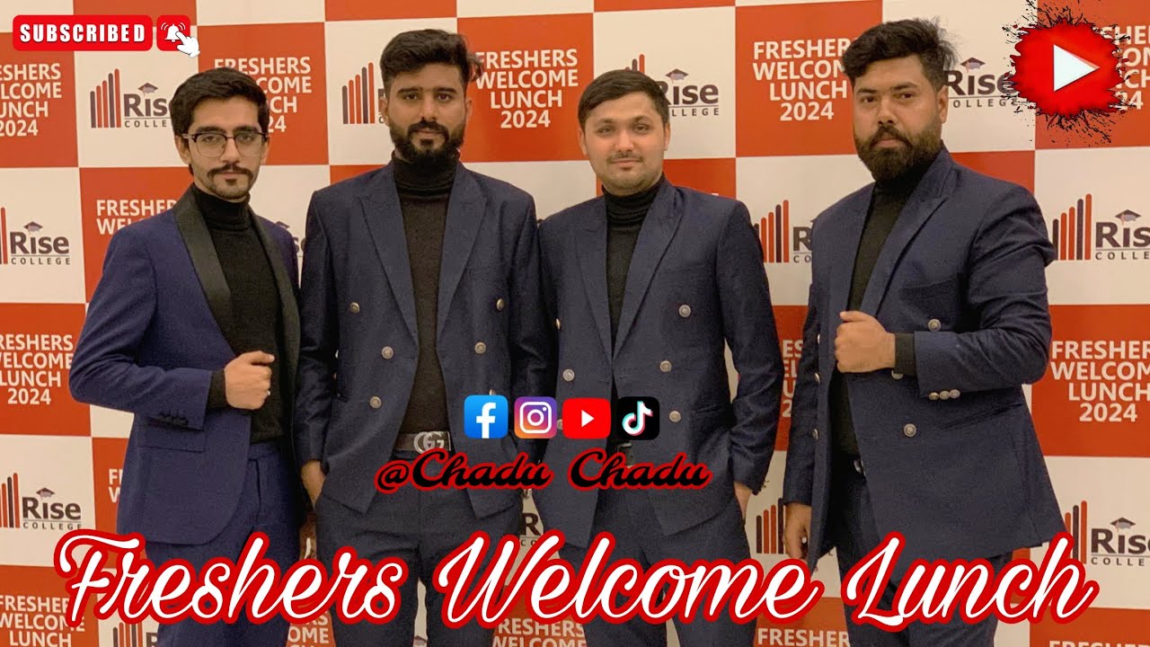 Freshers Welcome Lunch 😍 | 2024 | Must Watch 💯 | Full Shugal 😂 | Chadu ...