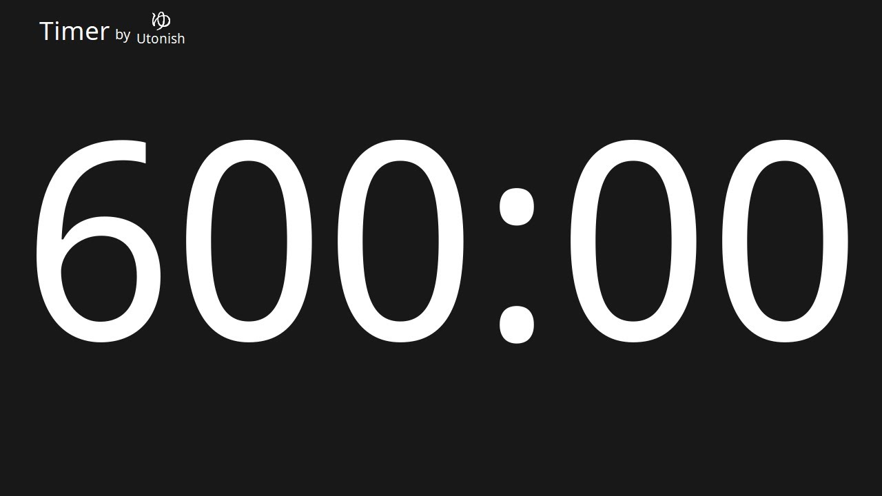600 Minute Countup Timer YouTube