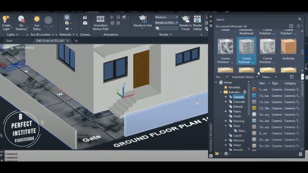4 AutoCAD Materials Library Texture How To Apply Material In Autocad 4 AutoCAD Materials Library Texture How To Apply Material In Autocad