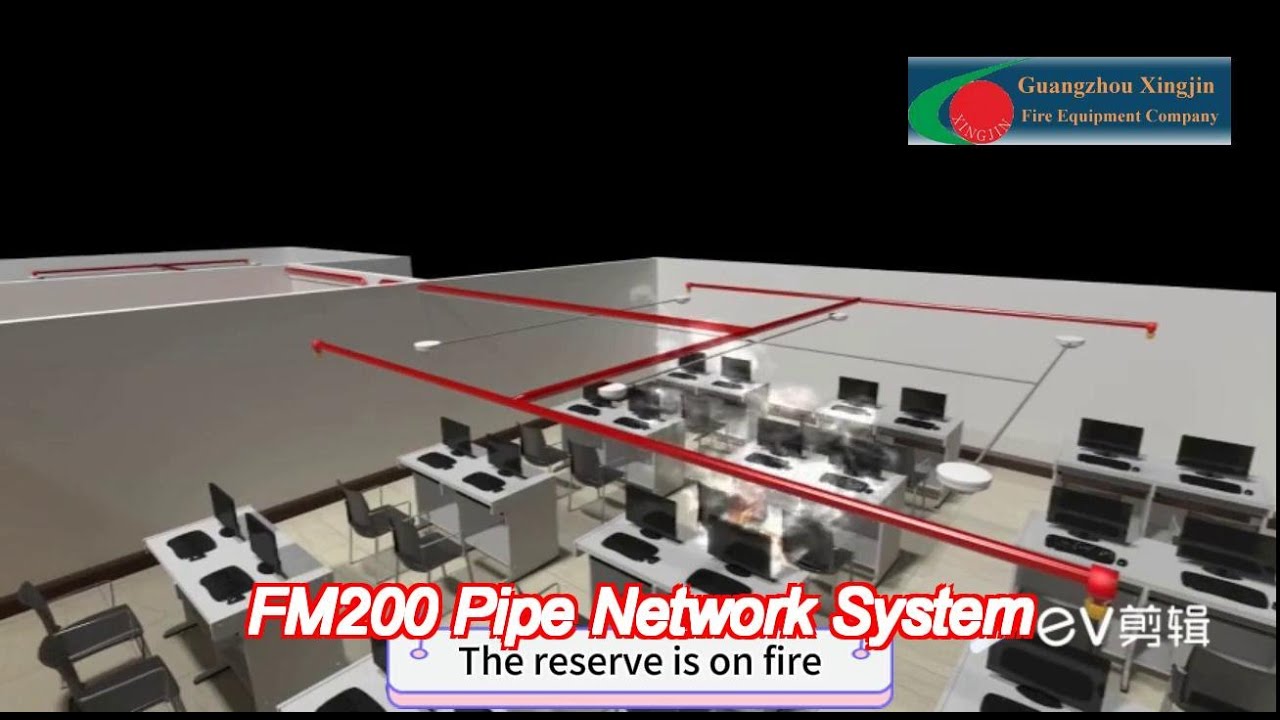 Easy Installation FM200 Pipe Network System High-Performance Fire ...