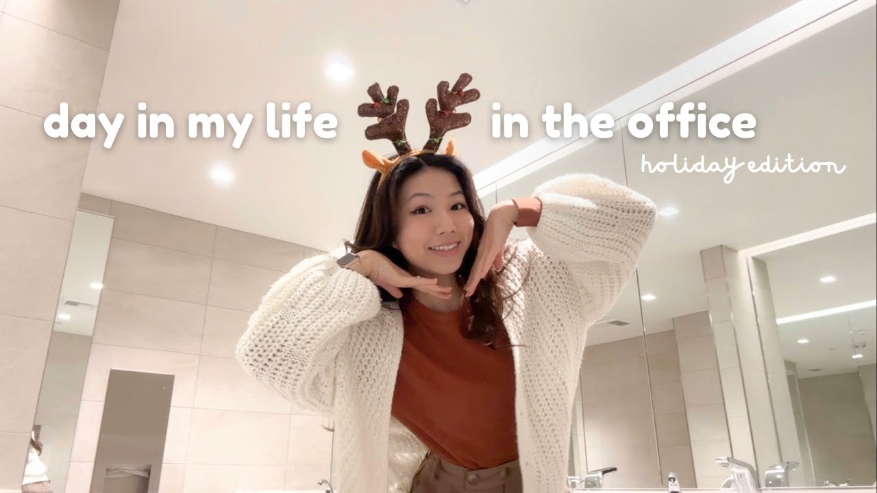 a work day in my life *holiday edition* - YouTube