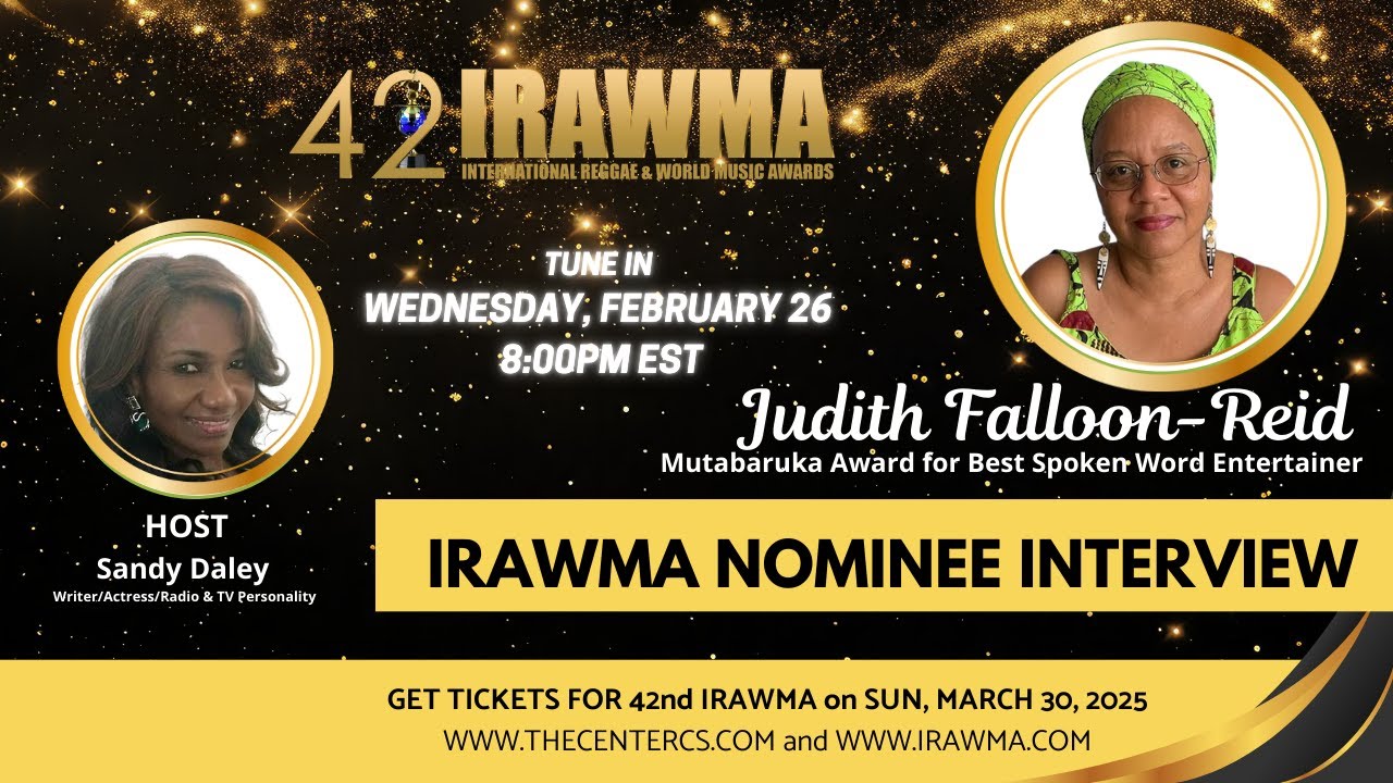 IRAWMA LIVE interview: Host Sandy Daley with Nominee Judith Falloon-Reid - YouTube